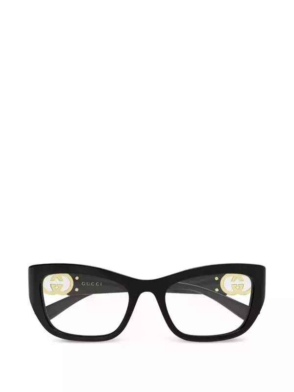 Gucci Interlocking G Cat-eye Glasses - Black
