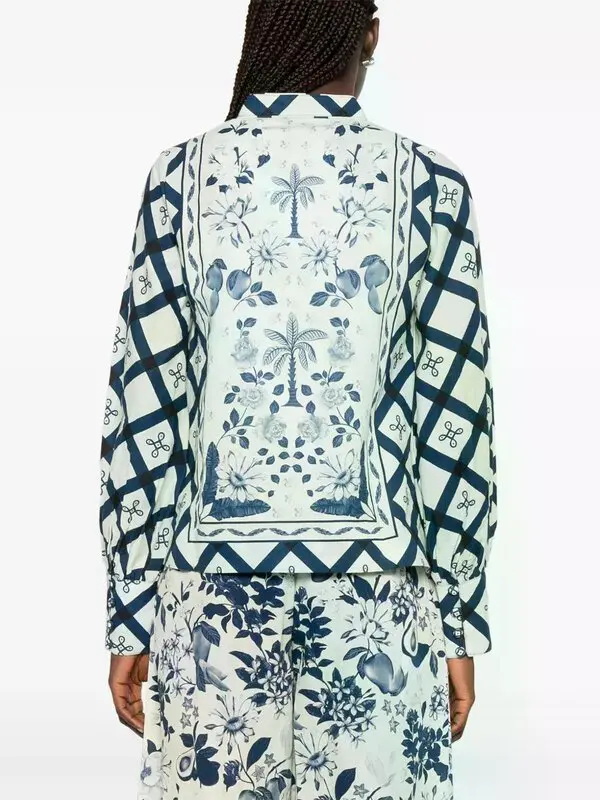 Verandah Floral Print High Neck Top