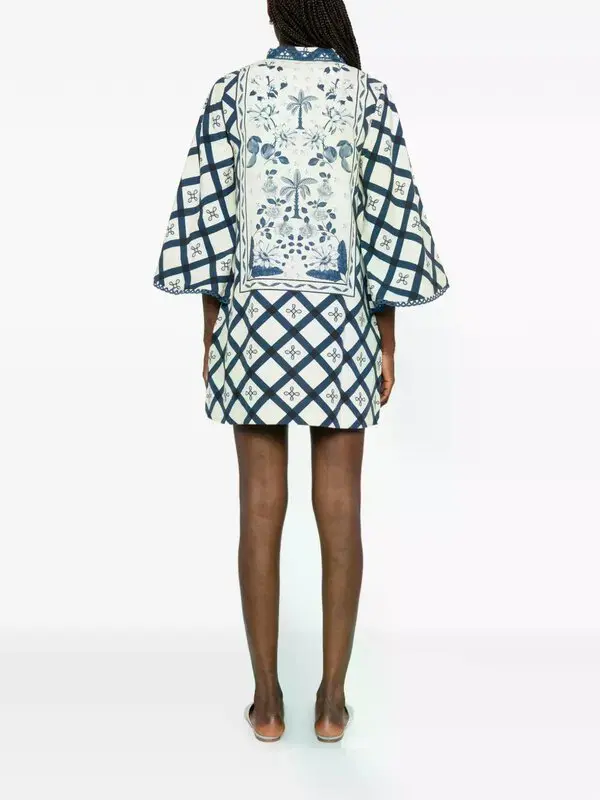 Verandah Panelled Floral-print Mini Dress