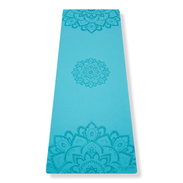 YOGA DESIGN LAB Flow Yoga Mat With Mandala Design - Mandala Aqua