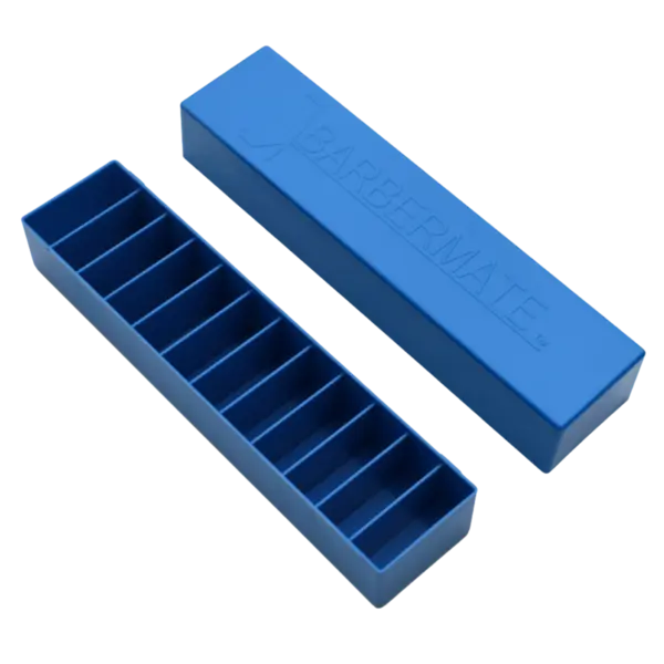 BARBERMATE Clipper Blade Caddy Blade Organizer - Blue