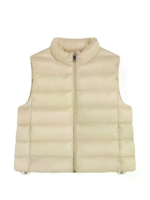 Liviana Conti Quilted Sleeveless Gilet - Neutrals