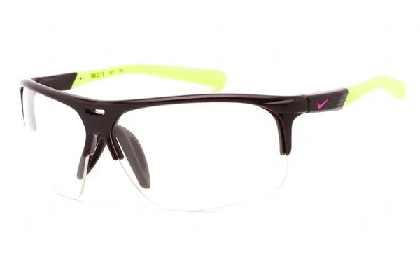 Nike Run X2 Sunglasses - Deep Burgundy/volt (d/607)