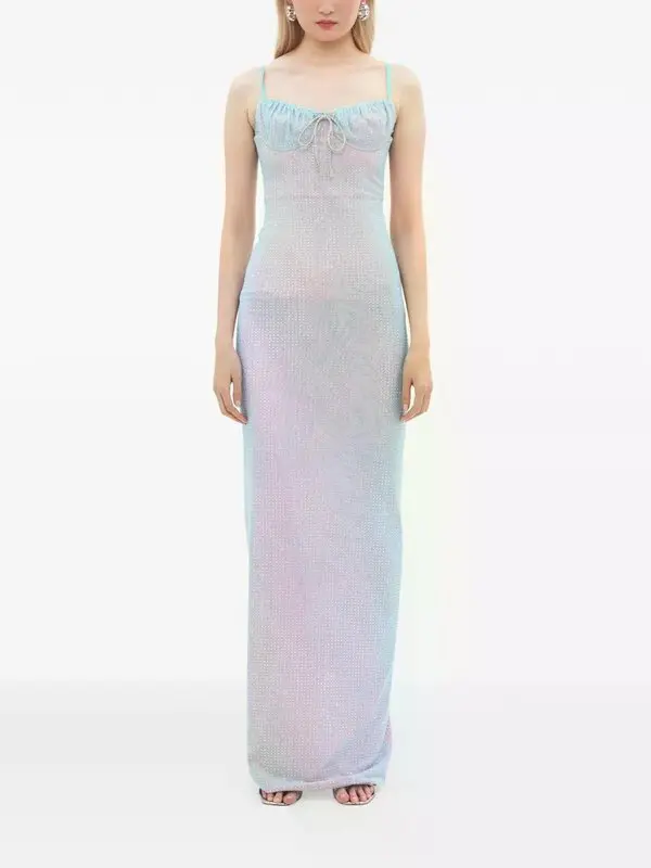 AREA Crystal-embellished Maxi Dress