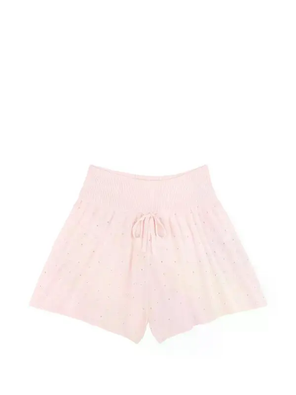 AREA Crystal-embellished Shorts