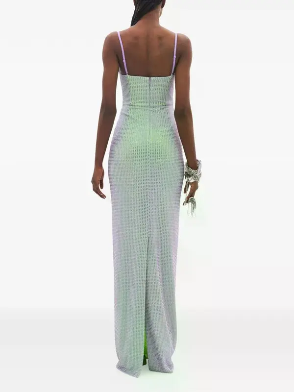 AREA Embellished Maxi Dress