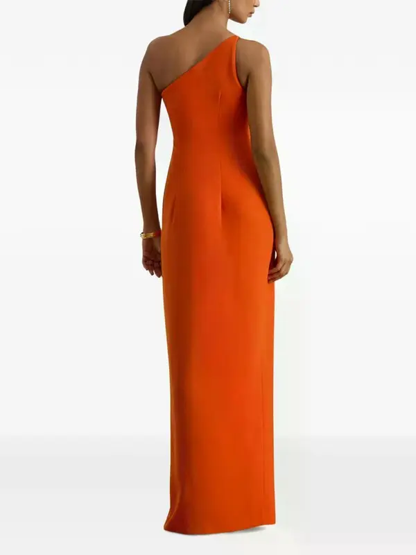 Ralph Lauren One-shoulder Slit Maxi Gown