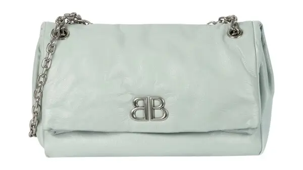 Balenciaga Monaco Medium Chain Bag - Aqua