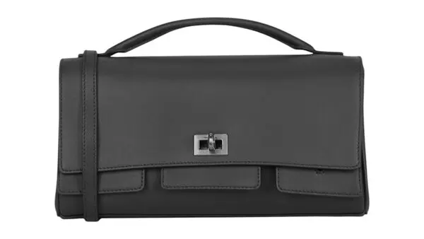 Balenciaga Bel Air Small Leather Clutch Bag