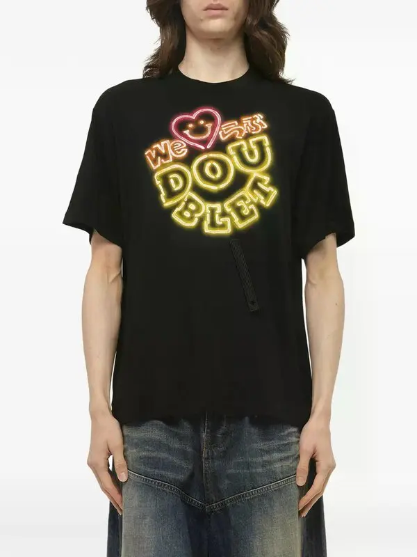 DOUBLET Neon-paint T-shirt