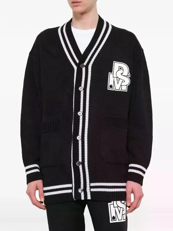 DOVER STREET MARKET Logo Patch Oversized Cardigan