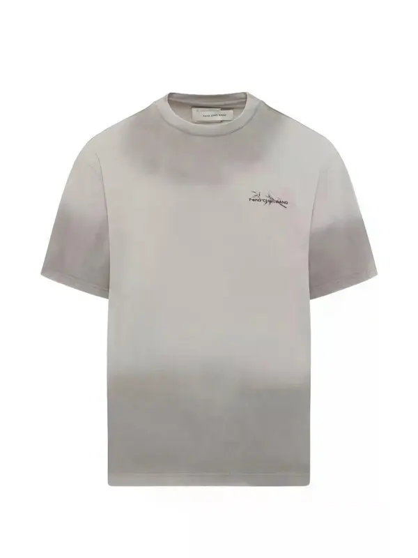 FENG CHEN WANG Spray-painted Logo T-shirt - Grey