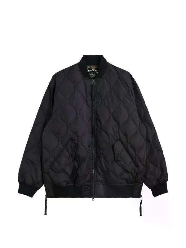 Taion Ma-1 Quilted Bomber Jacket - Black
