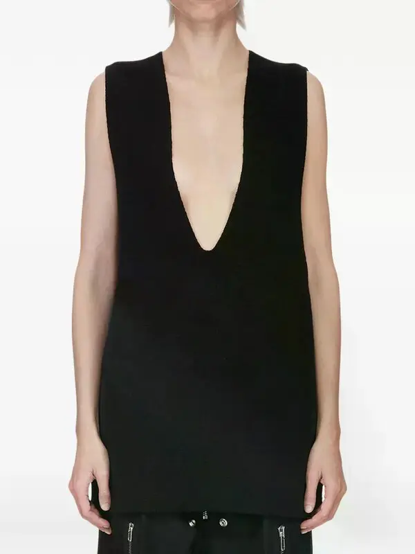Rick Owens V-neck Tank Sweater