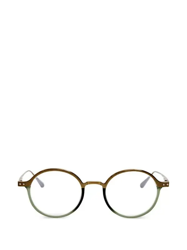 Linda Farrow Round Frame Eyeglasses