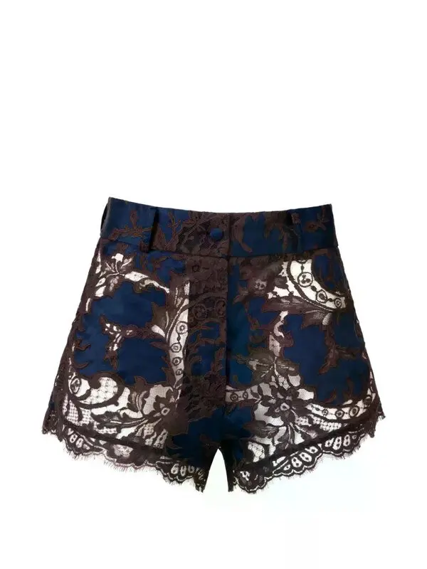 ALMAZ Lace Overlay Mini Shorts