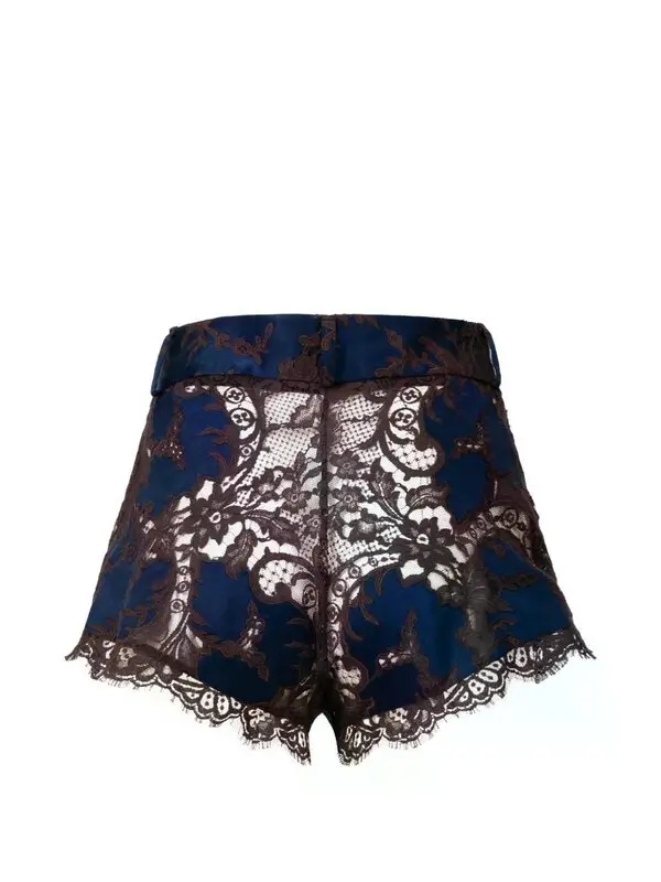 ALMAZ Lace Overlay Mini Shorts