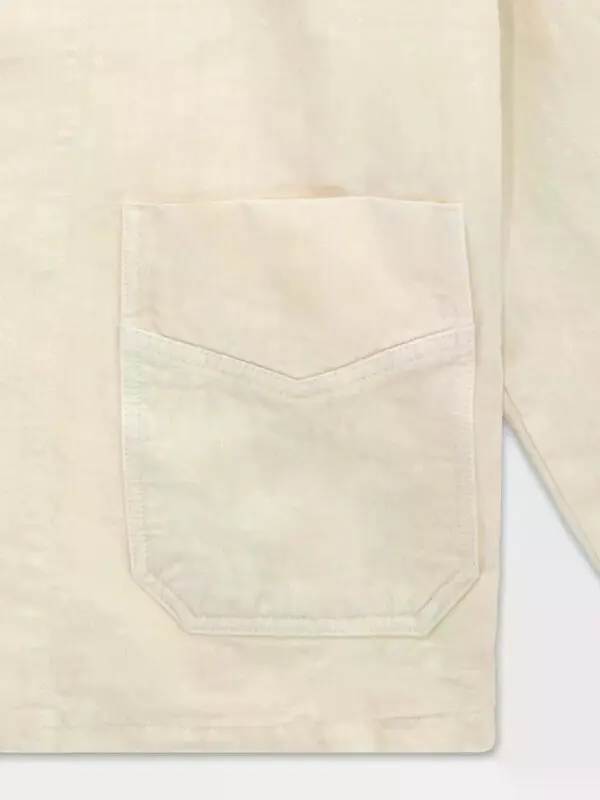 FORTELA White Linen Notch Lapel Jacket