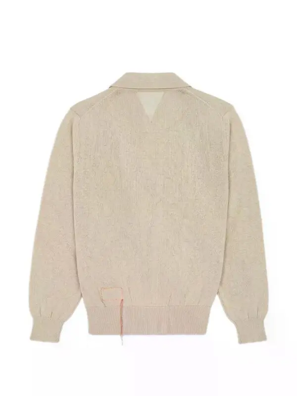 FORTELA Bennet Long-sleeved Polo Shirt - Neutrals