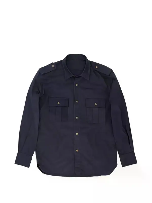 FORTELA Sahara Military-style Overshirt - Blue