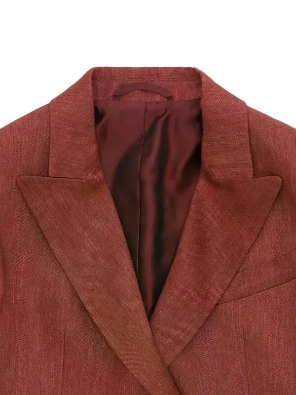 FORTELA Bastien Double-breasted Linen Blazer