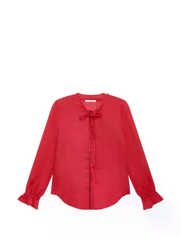 Malìparmi Ramie Tie-neck Shirt