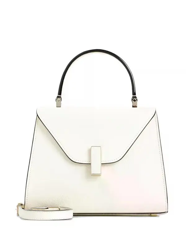 VALEXTRA Iside Leather Tote Bag - Neutrals