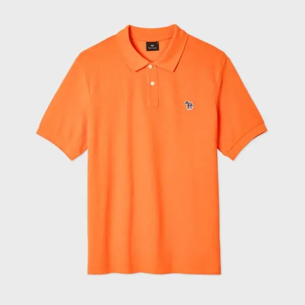 Paul Smith Organic Cotton Zebra Polo Shirt - Orange