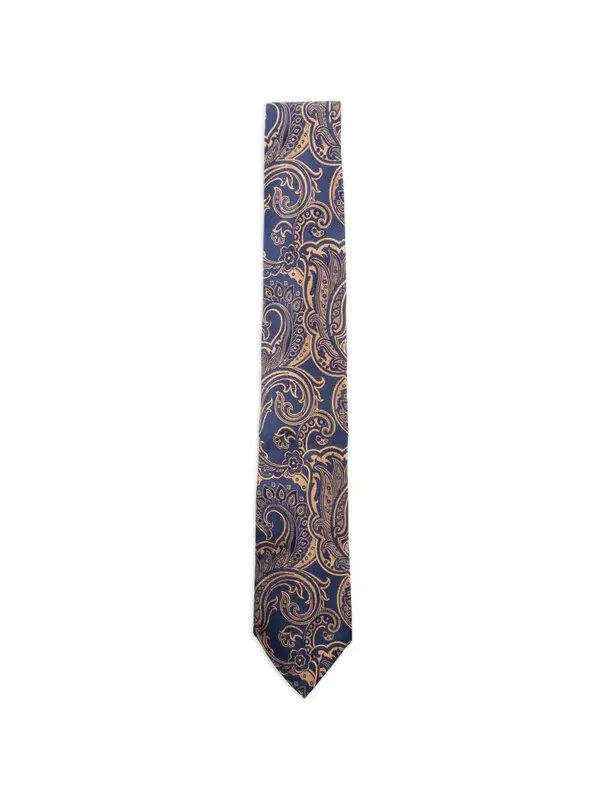 Etro Paisley Jacquard Silk Tie