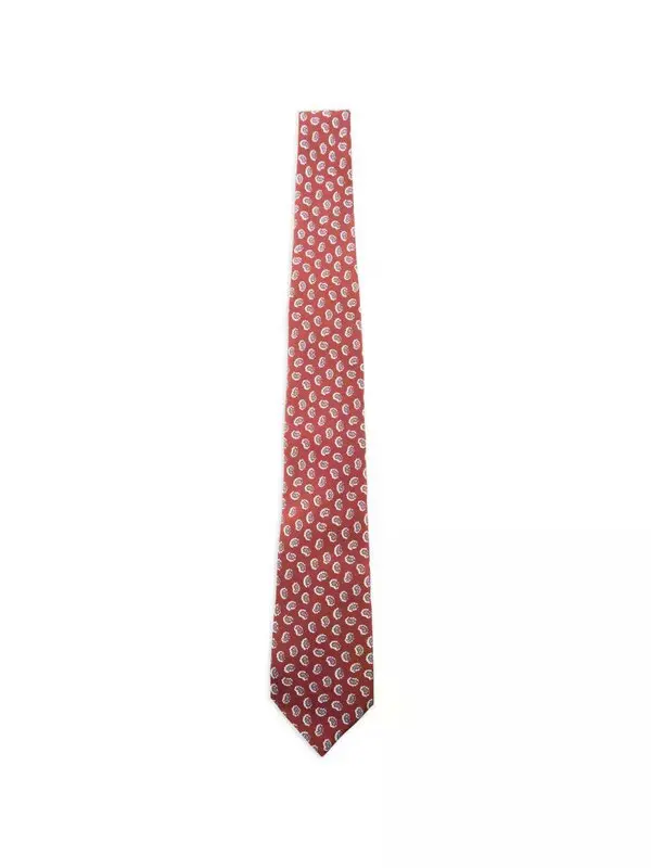 Etro Jacquard Paisley-print Tie - Red