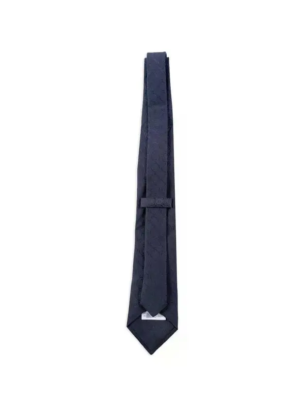 Etro Jacquard Pattern Silk Neck Tie