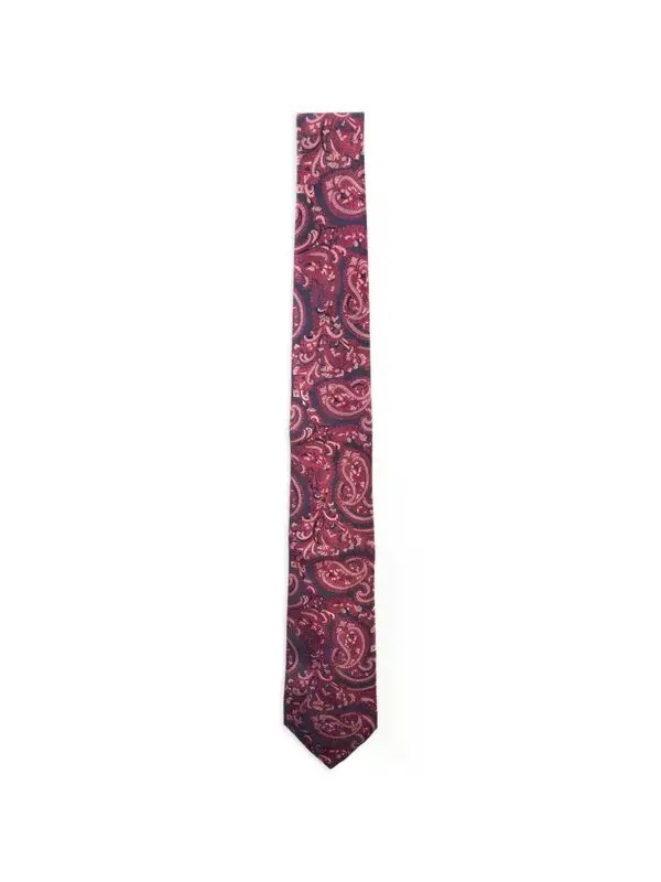 Etro Paisley Print Silk Tie