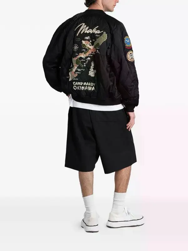 MAHARISHI Embroidered Quilted Bomber Jacket