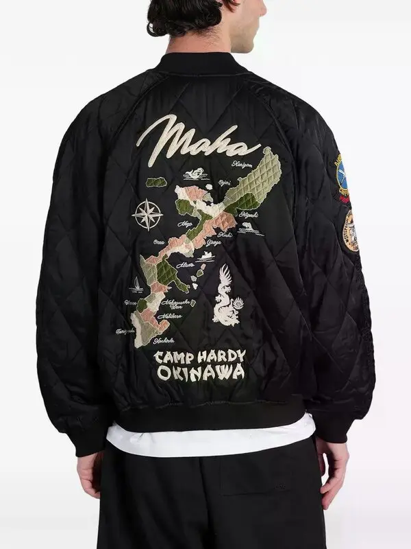 MAHARISHI Embroidered Quilted Bomber Jacket