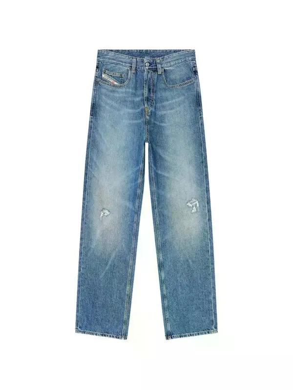 DIESEL® 2001 D-macro Relaxed-fit Denim Jeans - Blue