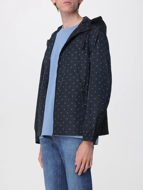Emporio Armani Printed Jacket With Hood