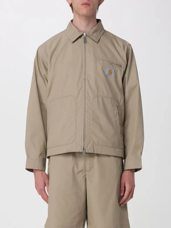 Carhartt Work In Progress Cotton Blend Shirt Jacket - Beige