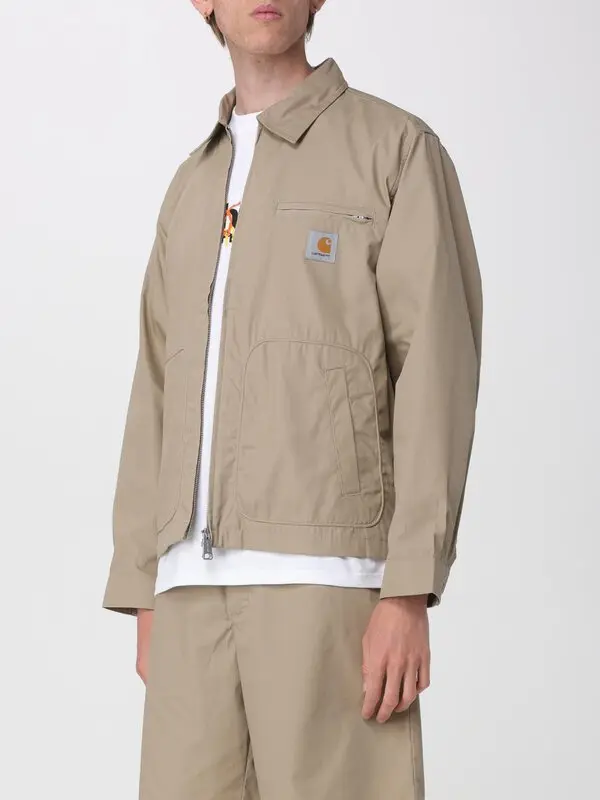 Carhartt Work In Progress Cotton Blend Shirt Jacket - Beige
