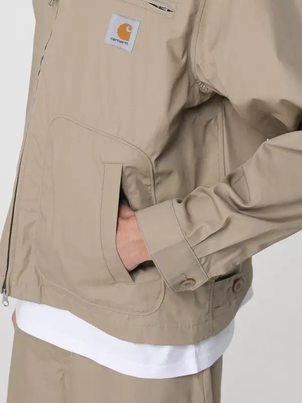 Carhartt Work In Progress Cotton Blend Shirt Jacket - Beige