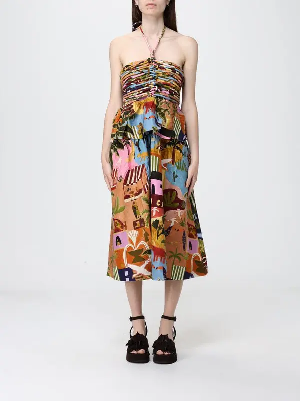 Farm Rio Halterneck Midi Dress
