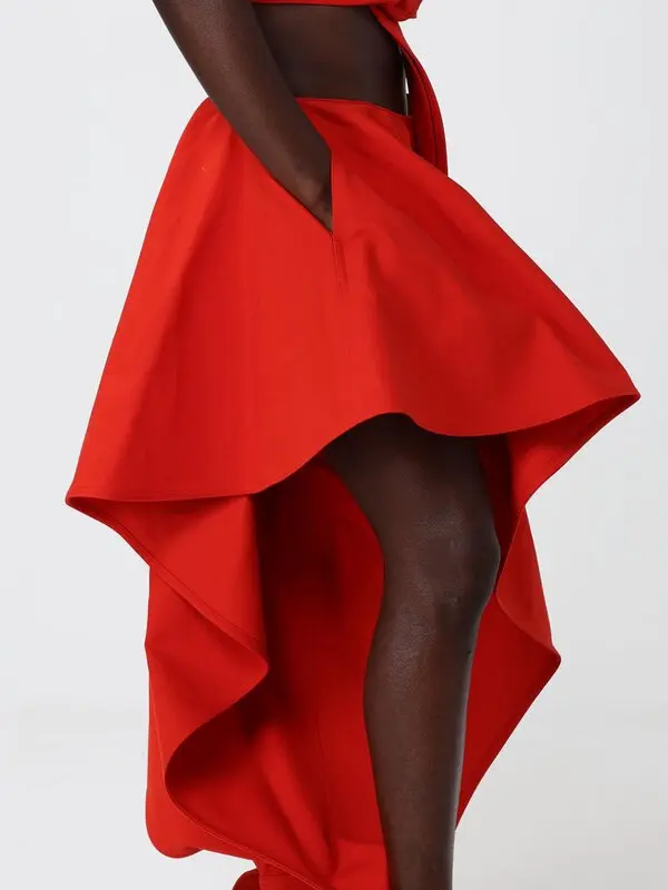 Alaïa Asymmetric Cotton Trousers