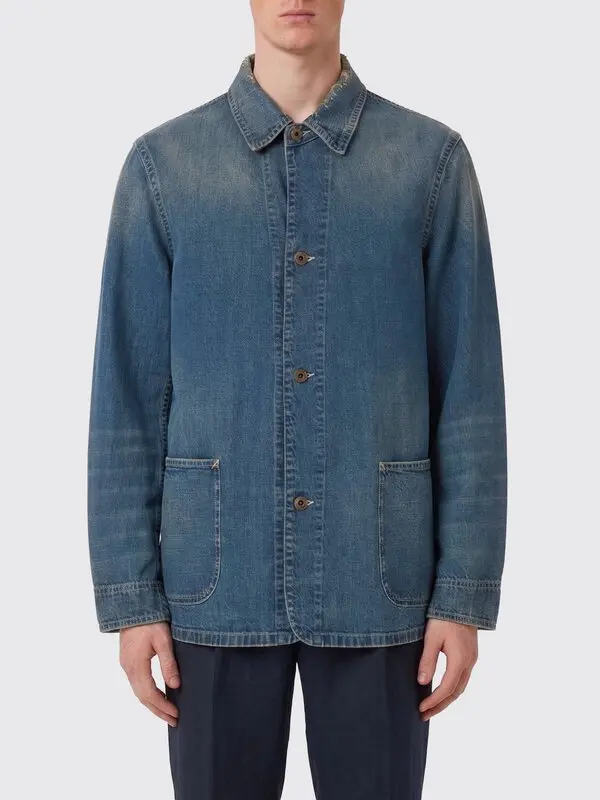 MAISON MARGIELA Distressed Denim Jacket - Blue