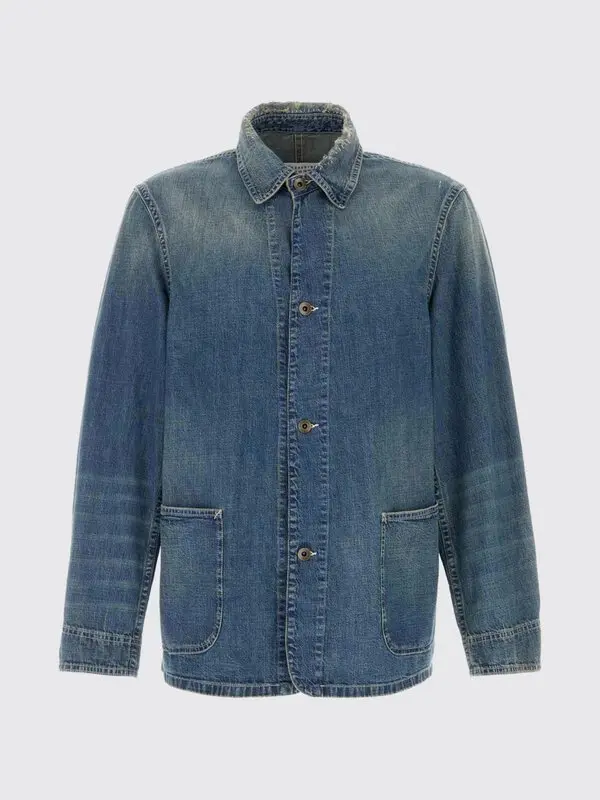 MAISON MARGIELA Distressed Denim Jacket - Blue