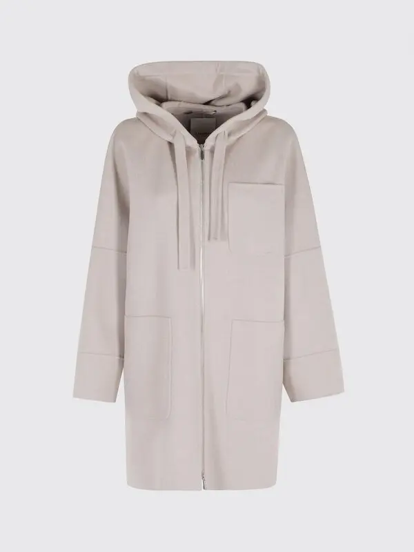 Max Mara Zip-up Hooded Coat