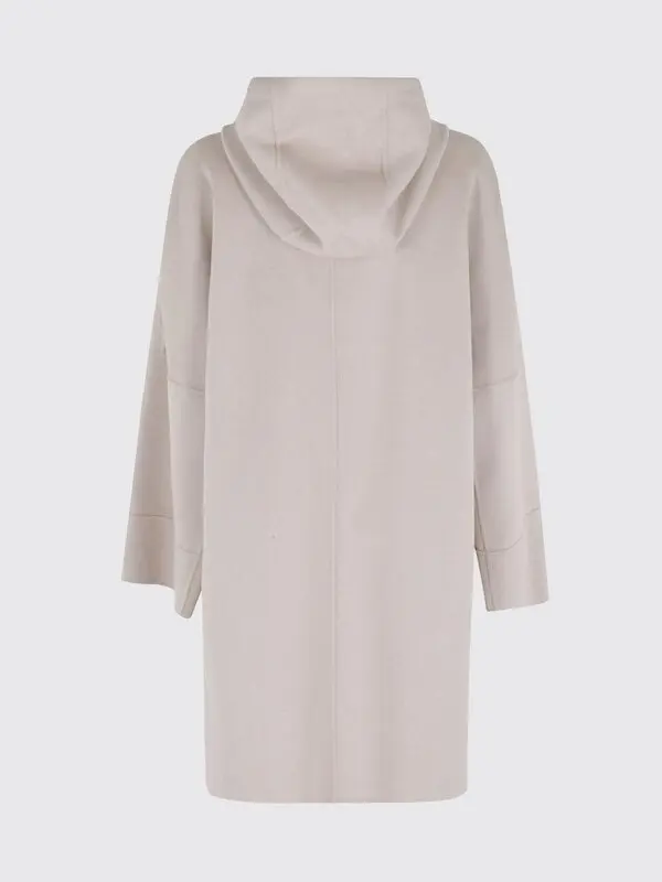 Max Mara Zip-up Hooded Coat