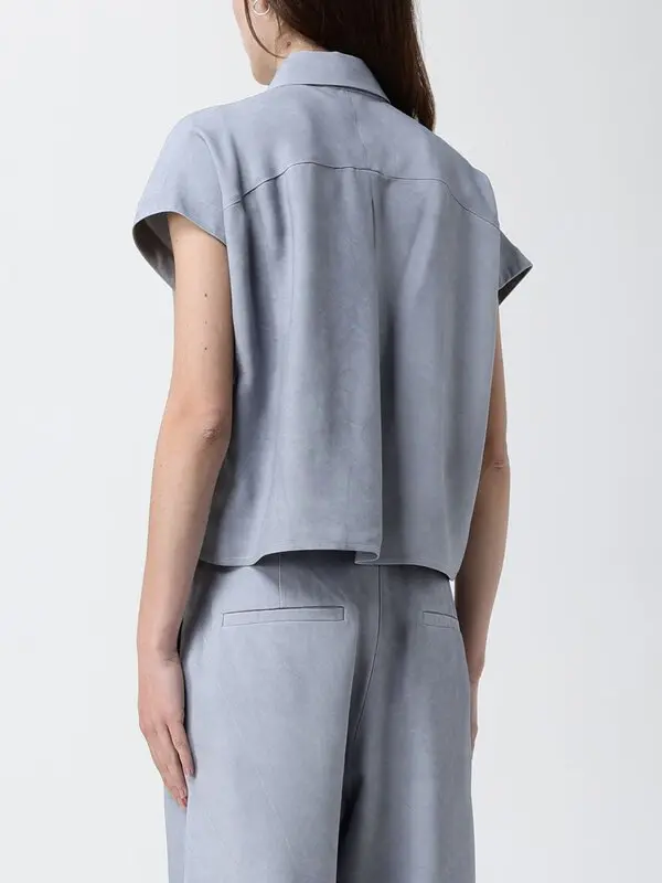 ALYSI Short Sleeve Shirt - Denim