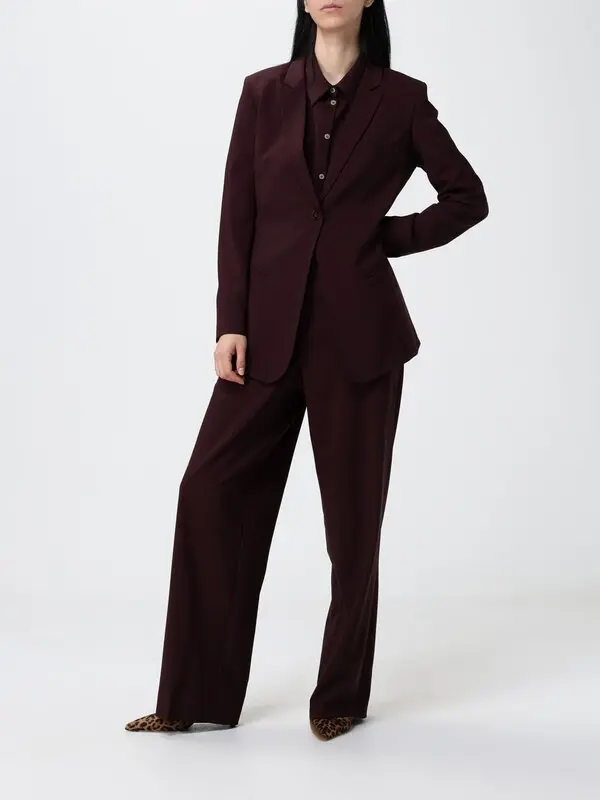 ALYSI Virgin Wool Casual Shirt - Violet