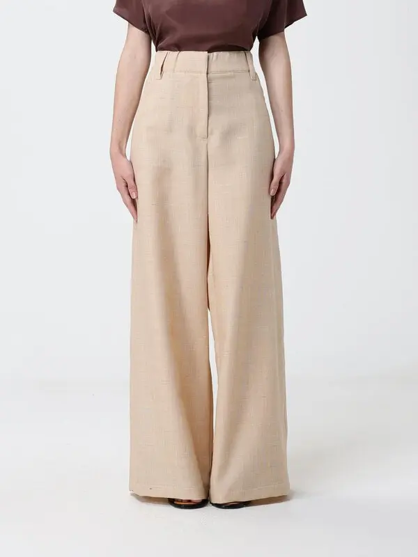 ALYSI Wide-leg Wool Trousers