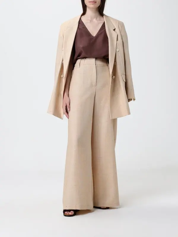ALYSI Wide-leg Wool Trousers