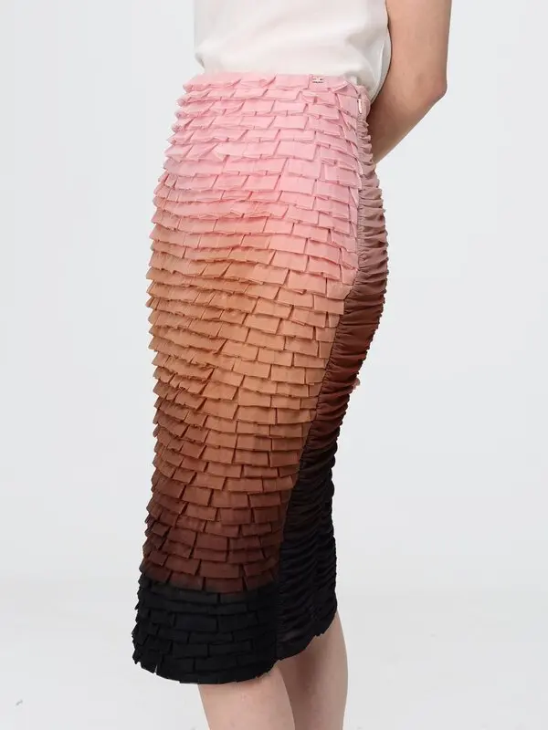 Elisabetta Franchi Tiered Midi Skirt